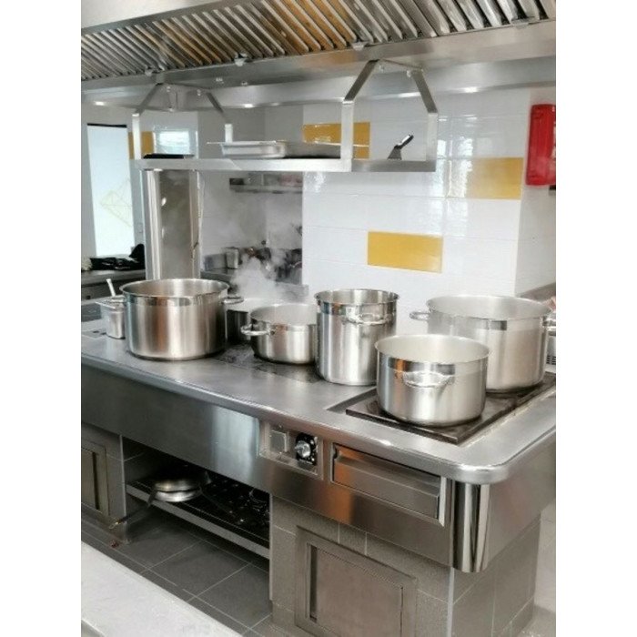Cooking pot stainless steel Without release liner Without cover Ø 32 cm ...