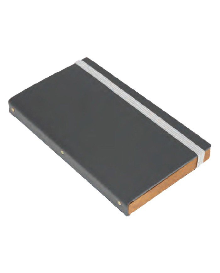 Buy MENU BILL PRESENTER DARK BROWN WOOD GREY COVER L17.9 X W10 X H1.8CM ...