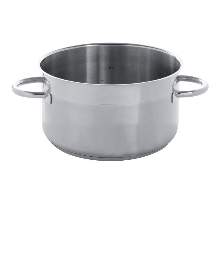 Cooking pot stainless steel Without release liner Without cover Ø 45 cm ...