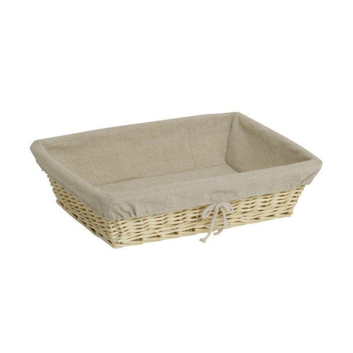 Buy Basket rectangular beige 40x30x10 cm Pro.mundi | Restofair RAK