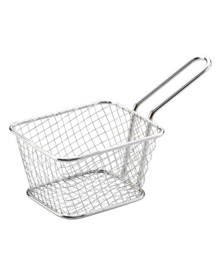 Buy Chip basket rectangular grey stainless steel 10 cm Pro.mundi ...