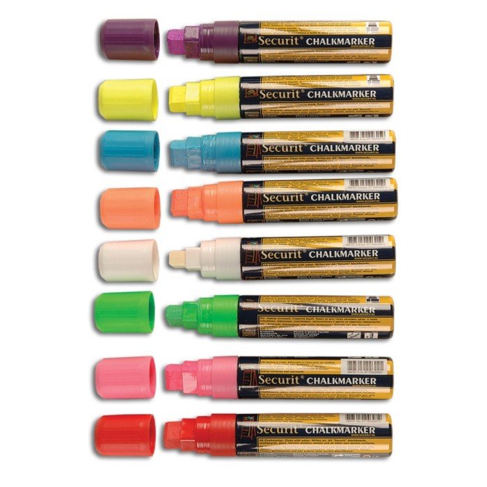 Buy Large-point chalk marker white Securit | Restofair RAK