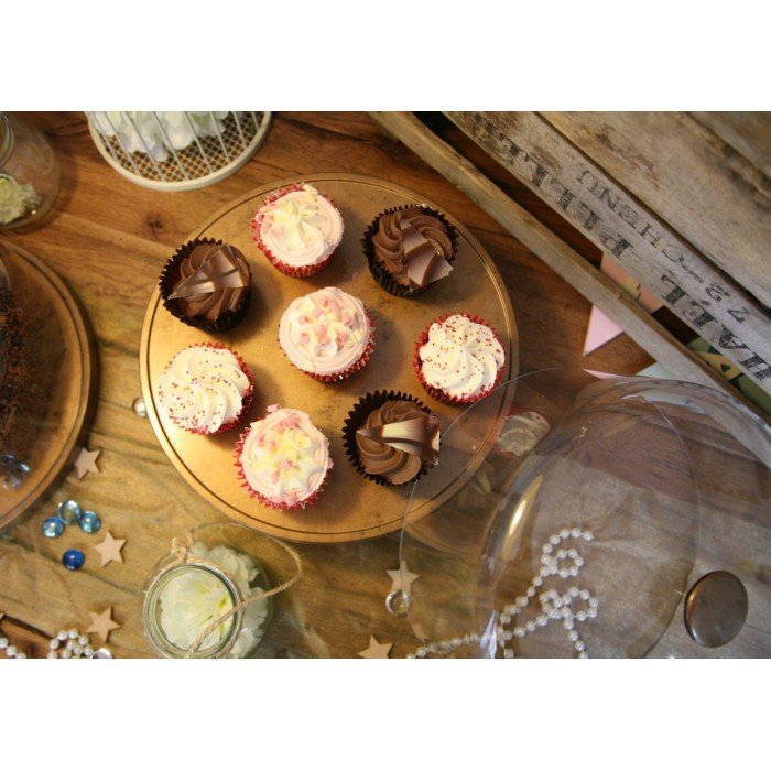 Buy Tray round copper melamine Ø 28.5 cm Utah Copper Creative Display ...