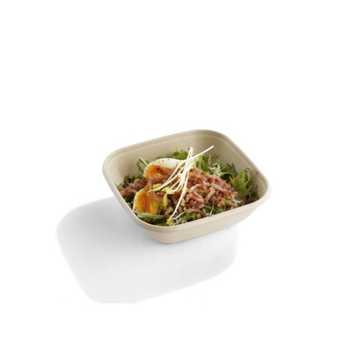 Buy Salad bowl square beige 17x17x5.3 cm 75 cl Be Pulp (50 pieces ...