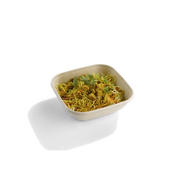 Buy Salad bowl square beige 17x17x5.3 cm 75 cl Be Pulp (50 pieces ...