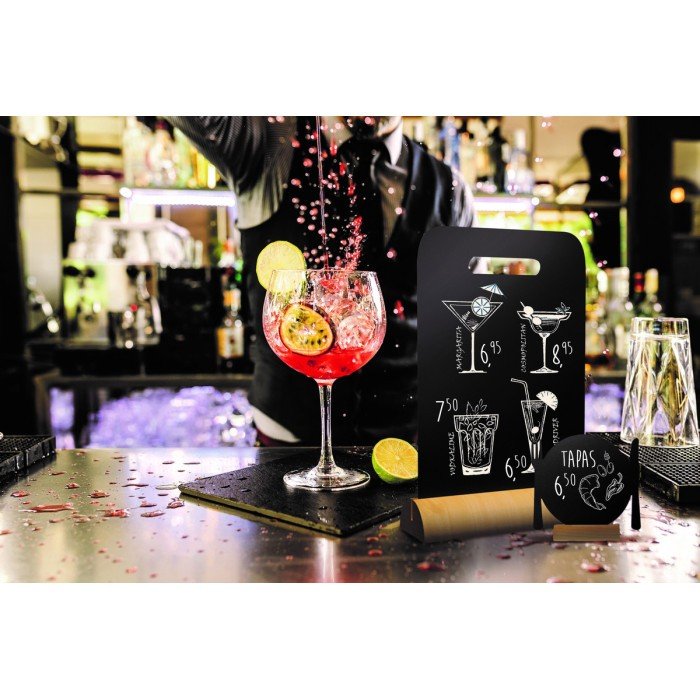 Tabletop blackboard rectangular black 32.5x21x6 cm Securit