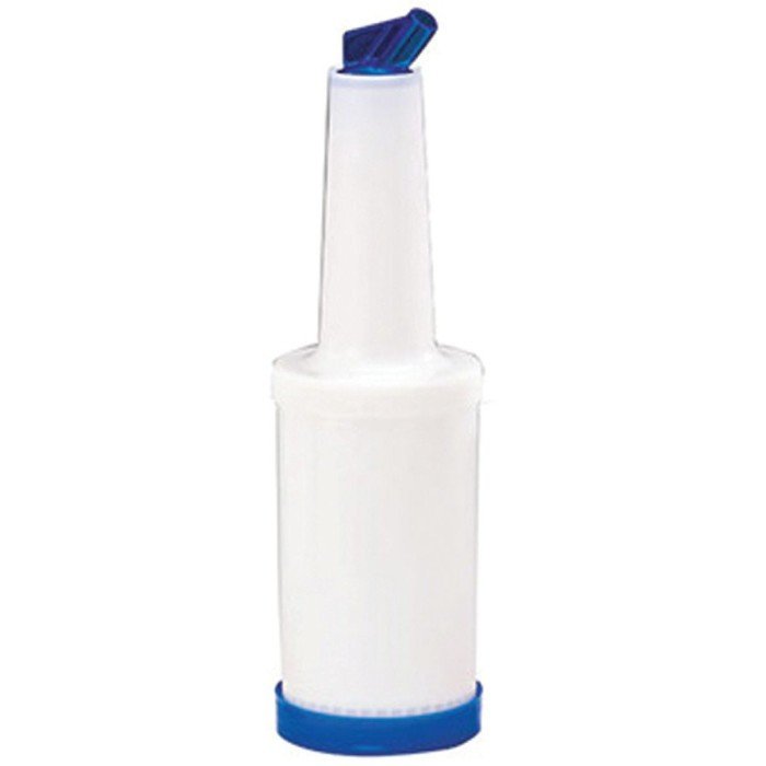 STORE N POUR BOTTLE ROUND BLUE 1L POLYPROPYLENE