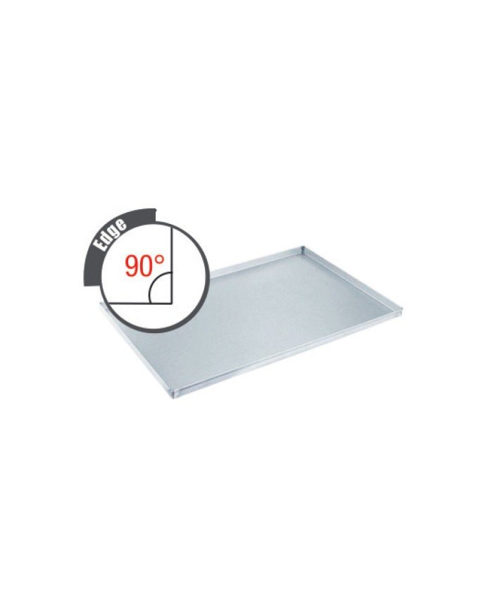 BAKING SHEET 60X40CM 90° NON PERFORATED ALUMINIUM