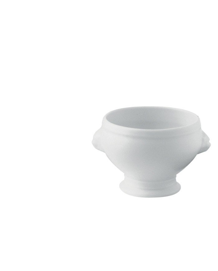 Buy Mini soup tureen round white porcelain Ø 5.5 cm Tete Lion ...
