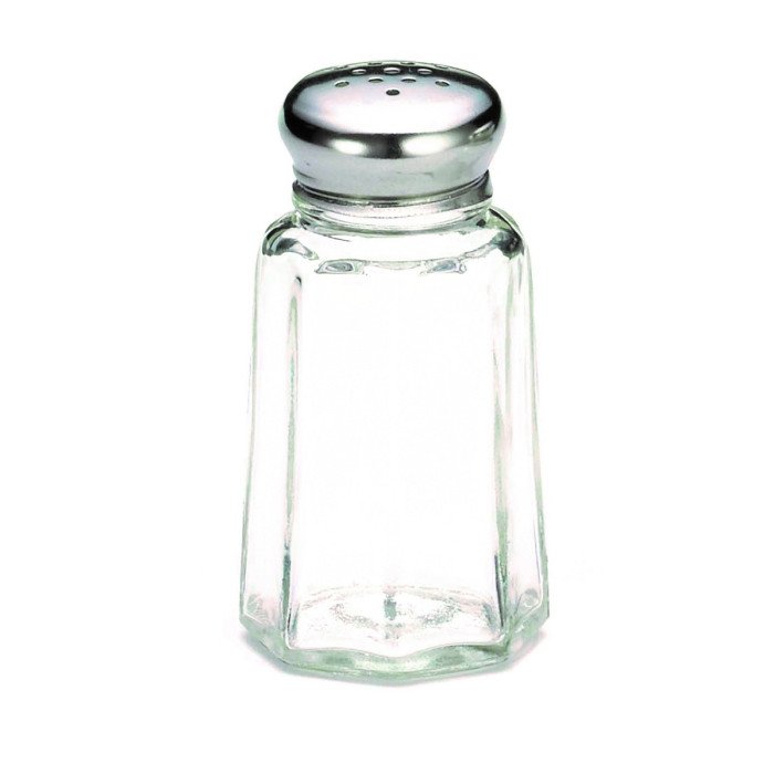 Salt shaker/pepper pot transparent Ø 4 cm 7.5 cm Tablecraft