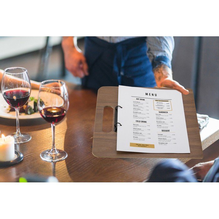 Buy Menu holder rectangular 4 pages Securit | Restofair RAK
