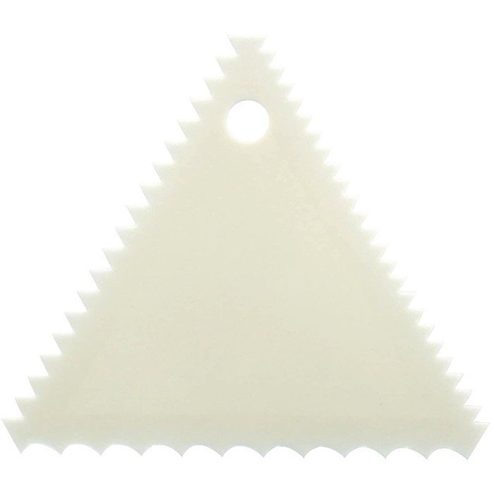 DOUGH SCRAPPER COMB TRIANGULAR 3 SIDES L10.5 X W10.5 X H10.5CM