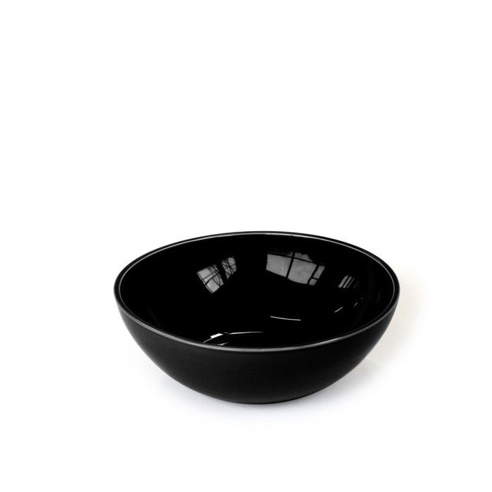 Bowl Glass Black Ø25cm Tilt Craster Display Bowl