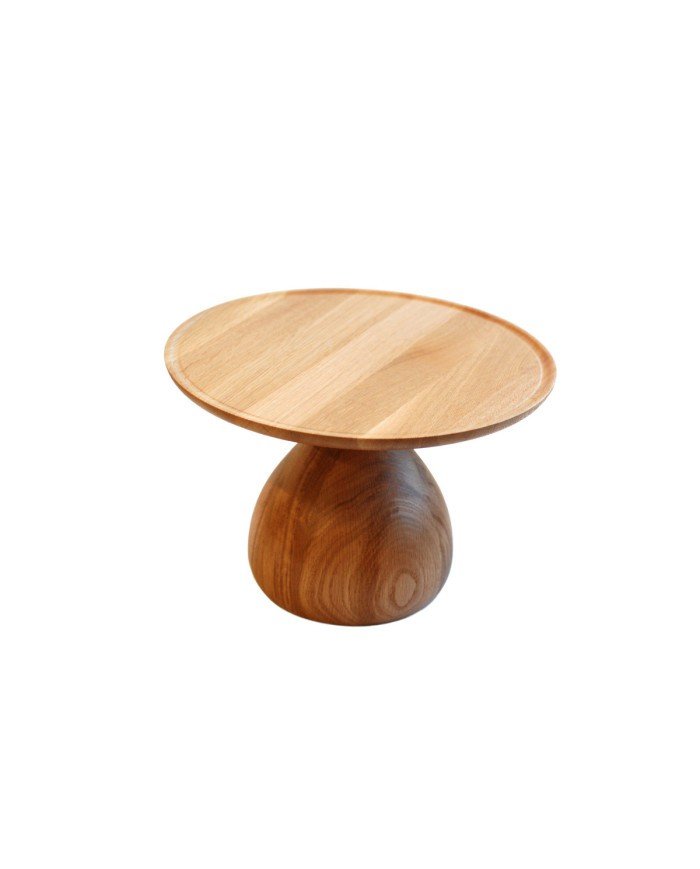 Pastry stand oak Ø32cm 21cm Risers Craster
