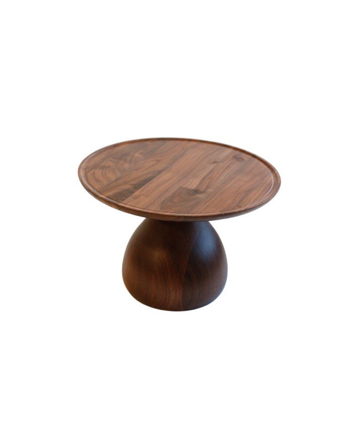 Pastry stand walnut Ø 32 cm 21 cm Risers Craster
