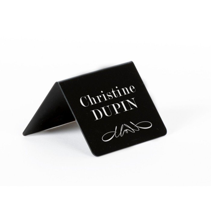 PVC card rectangular black Edikio