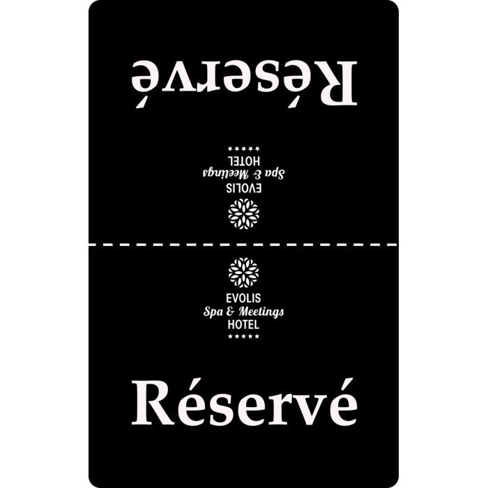 PVC card rectangular black Edikio