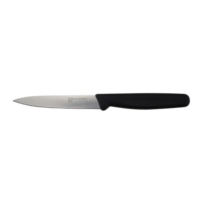 Office knife 10 cm stainless steel polypropylene (pp) black coloured ...