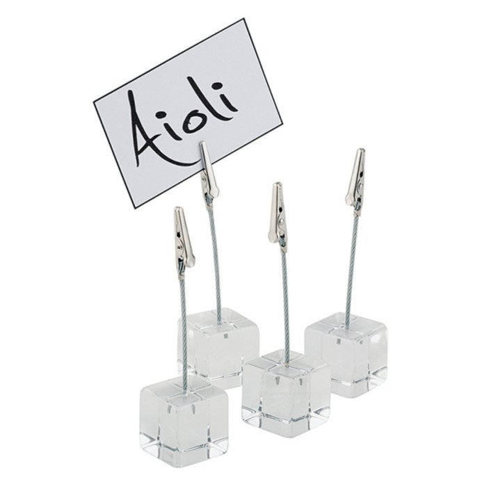 Buy LABEL HOLDER 3X3XH12CM PLEXIGLAS PACK OF 4+20 WHITE LABELS ...