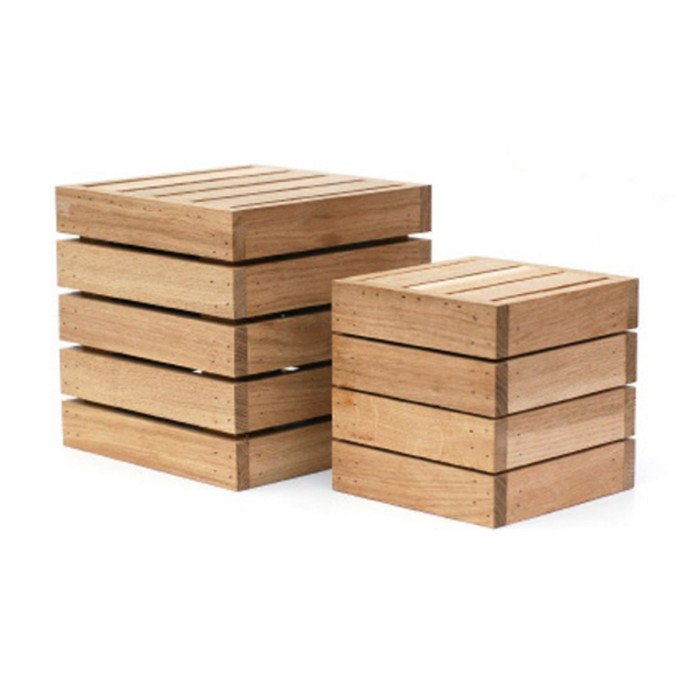 BUFFET RISER 20X20XH20CM RUSTIC OAK CRASTER