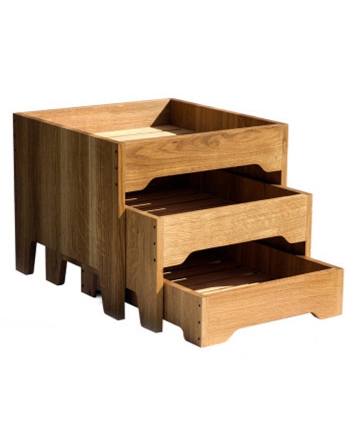 Buy VEGETABLE STAND RUSTIC THREE TIER OAK | Restofair RAK