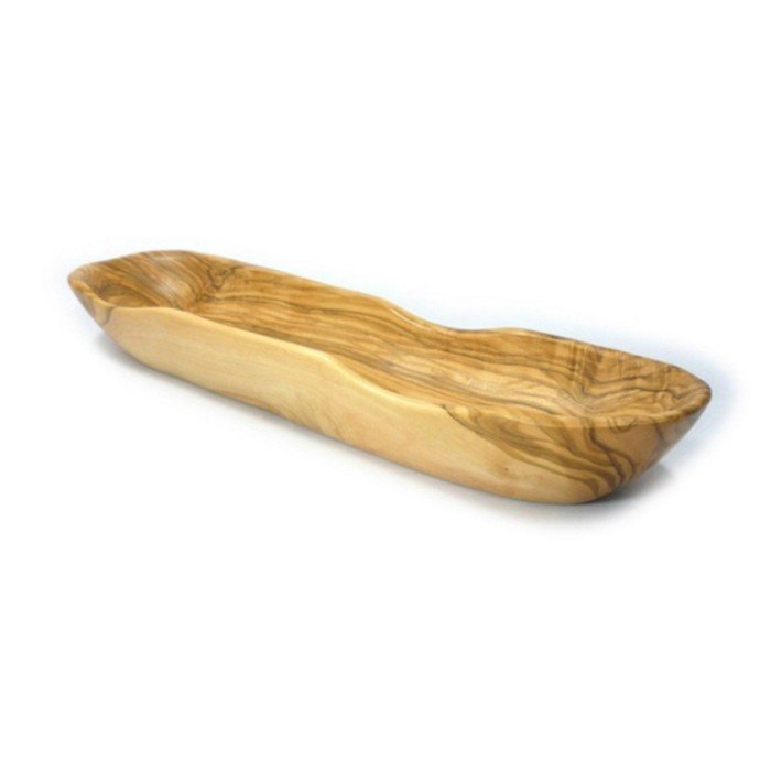 Buy BREAD BASKET L35CM OLIVE WOOD | Restofair RAK