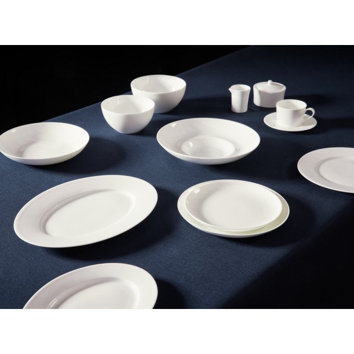 Coffee / tea cup round ivory bone china 23.7 cl Fedra Rak