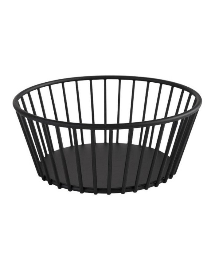 Buy URBAN ROUND BASKET D17XH7CM BLACK POWDER COATED STEEL | Restofair RAK