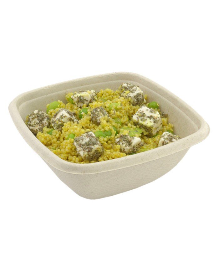 Buy SQUARE BOWL 13X13X5CM 37.5CL BE PULP (50 PIECES) | Restofair RAK