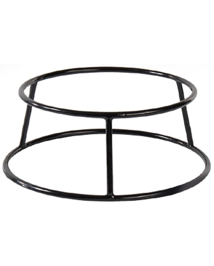 RISER MULTI ROUND METAL BUFFET D25XD21XH10CM BLACK ANTI-SLIDE COATING
