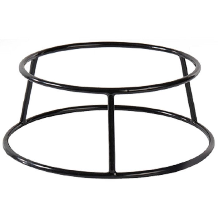 RISER MULTI ROUND METAL BUFFET D25XD21XH10CM BLACK ANTI-SLIDE COATING