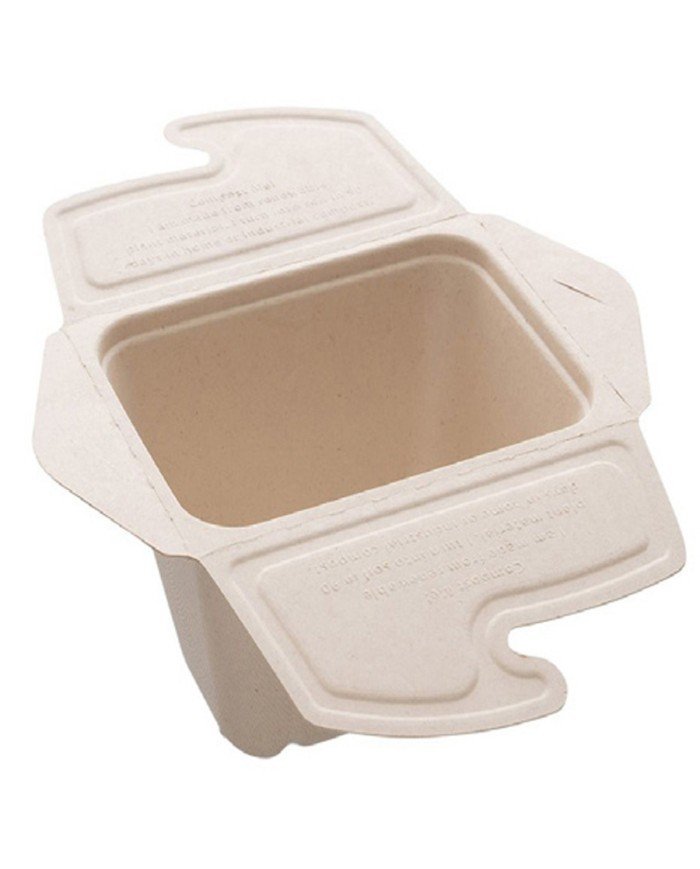 MEAL BOX TO GO RECTANGULAR 100CL 21X15X5CM PACK OF 75 BEPULP