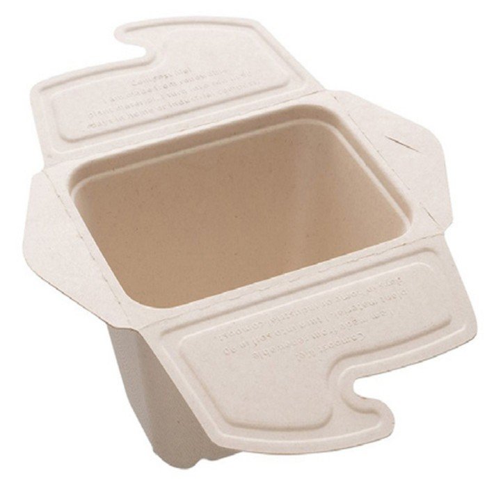 MEAL BOX TO GO RECTANGULAR 100CL 21X15X5CM PACK OF 75 BEPULP