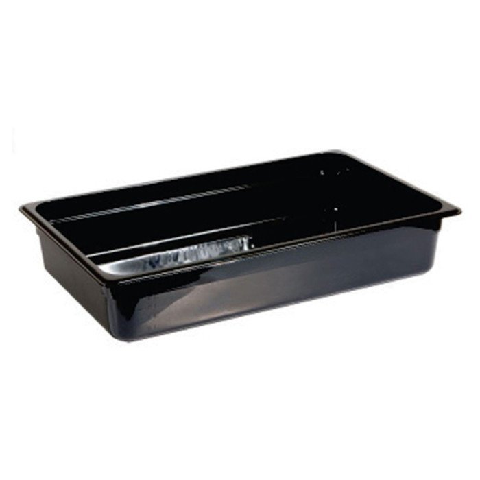 Buy GN CONTAINER 1/1-65 BLACK RECTANGULAR POLYCARBONATE | Restofair RAK