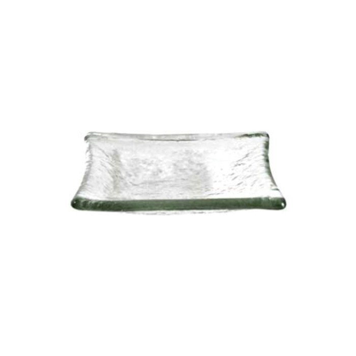 Buy MINI PLATE RECTANGULAR CLEAR L9.5 X W9.5CM GLASS TIGER | Restofair RAK