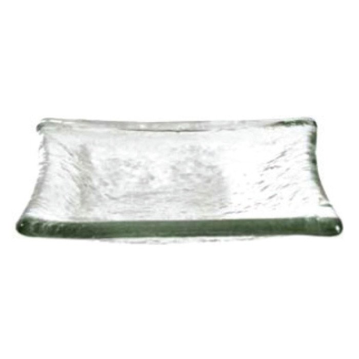 Buy MINI PLATE RECTANGULAR GREY L9.5 X W9.5CM GLASS TIGER | Restofair RAK