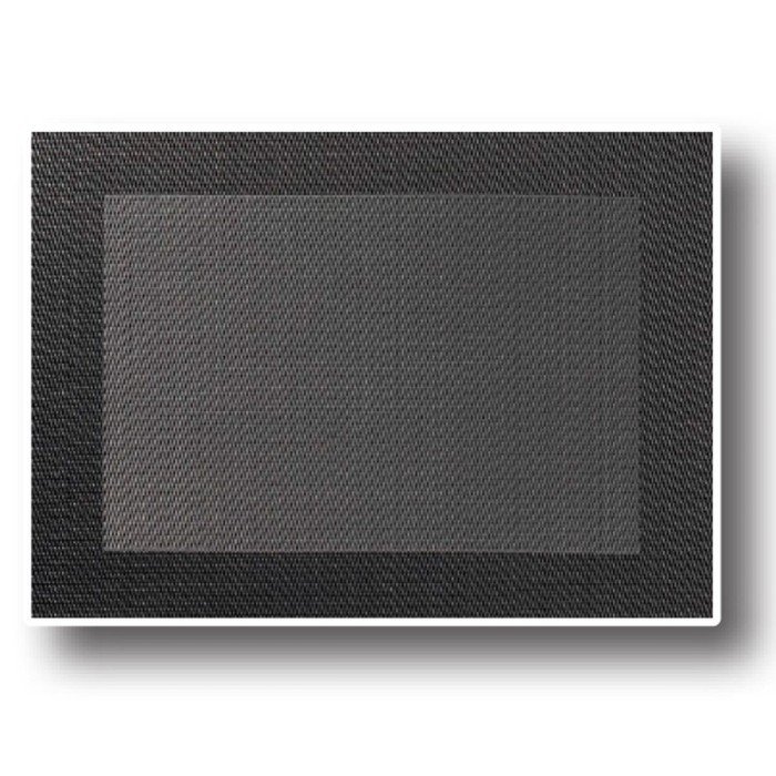 PLACE MAT BLACK WITH RIM L33 X W46CM ASA SELECTION