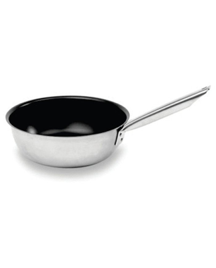 SAUTE PAN CONICAL NONSTICK ROUND Ø24CM 3.6L STAINLESS STEEL QUALIPLUS ...