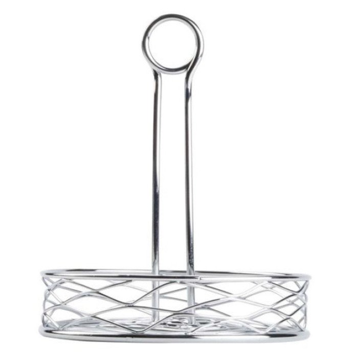 CONDIMENT HOLDER ROUND D19.7XH23.2CM CHROME