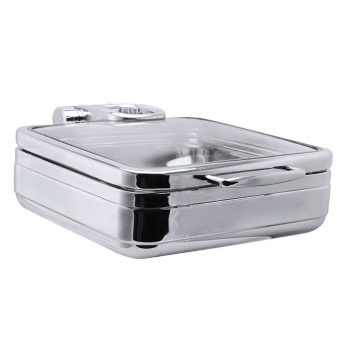 INDUCTION CHAFING DISH SQUARE 6L STAINLESS STEEL PALACE PRO.MUNDI
