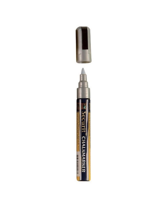 CHALK LIQUID MARKER SILVER MEDIUM 2-6MM