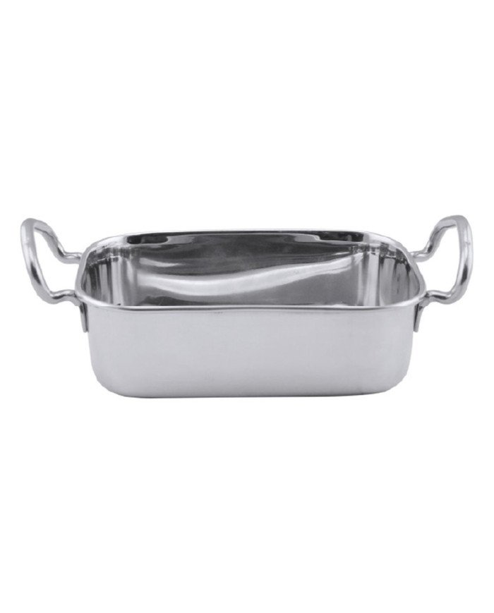 MINI ROASTING PAN L12.5X8.5XH4CM WITH 2 HANDLES SST