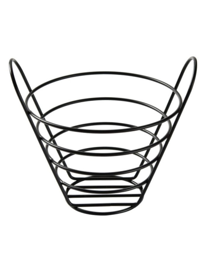 Buy ROUND BLACK WIRE BASKET Ø17.8CM H13CM | Restofair RAK
