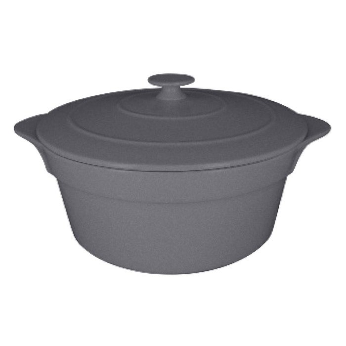 DISH ROUND GREY RAK STONE CHEFS FUSION RAK PORCELAIN