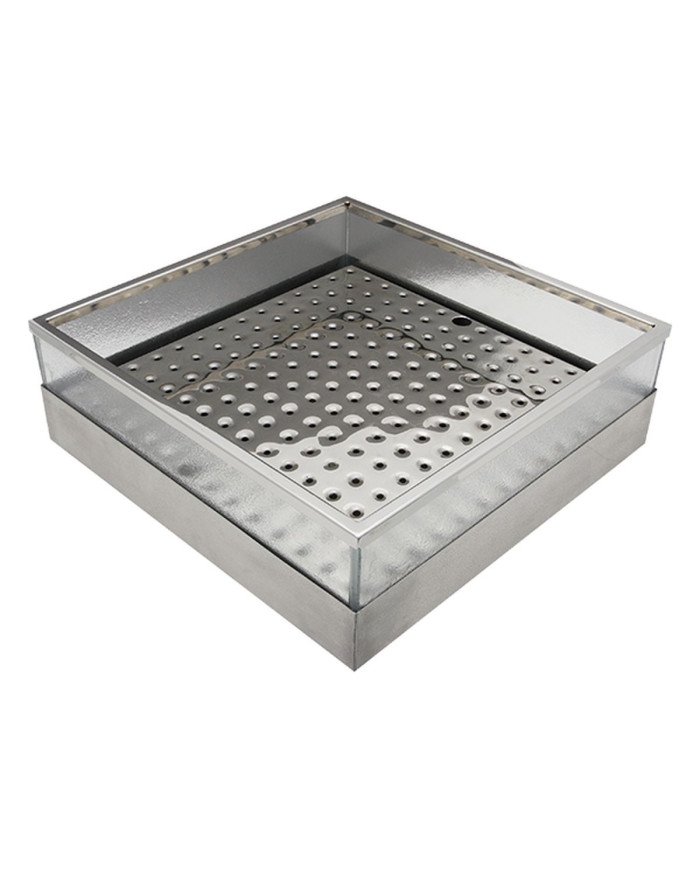 ICE TRAY WITH DRAIN L45 X W45 X H14CM