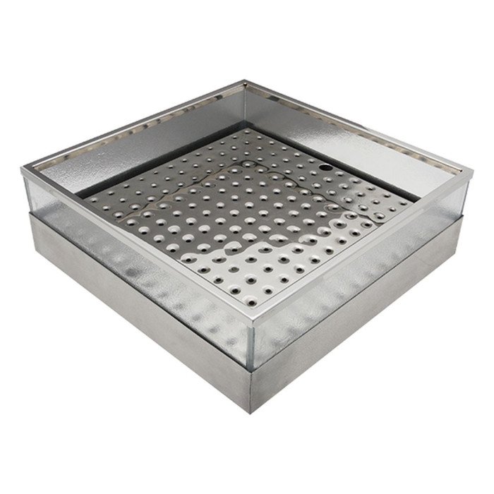 Buy ICE TRAY WITH DRAIN L45 X W45 X H14CM | Restofair RAK