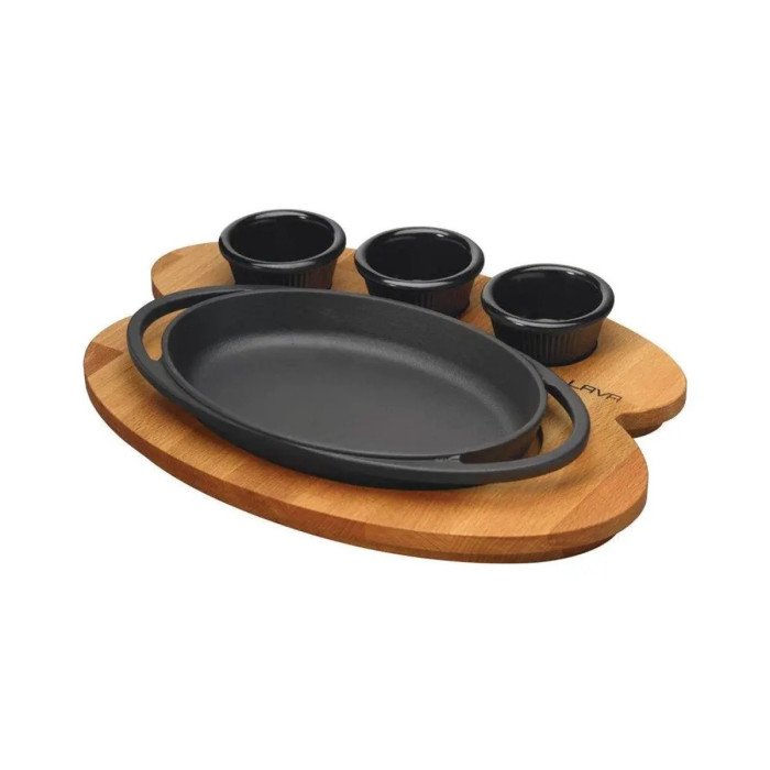Buy WOODEN UNDERLINER FOR OVAL CAST IRON DISH L21X14CM | Restofair RAK