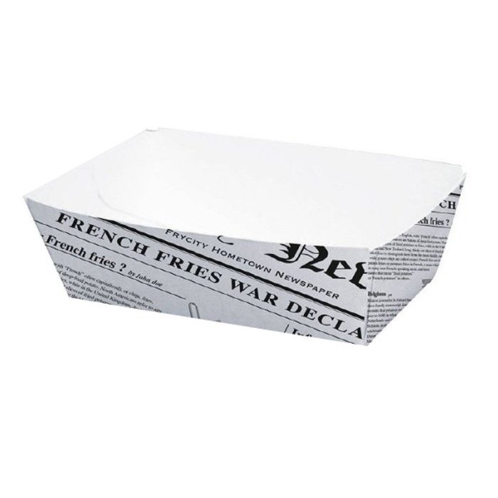Buy FOOD TRAY NEWSPAPER CARDBOARD PACK OF 100 L15 X W9 X H5CM ...