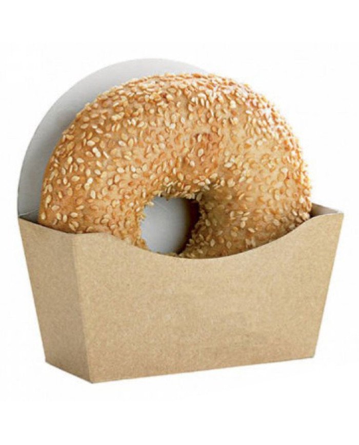 Buy BOX BAGEL KRAFT CARDBOARD L12X4.5XH12CM PACK OF 50 BAGEL KRAFT ...