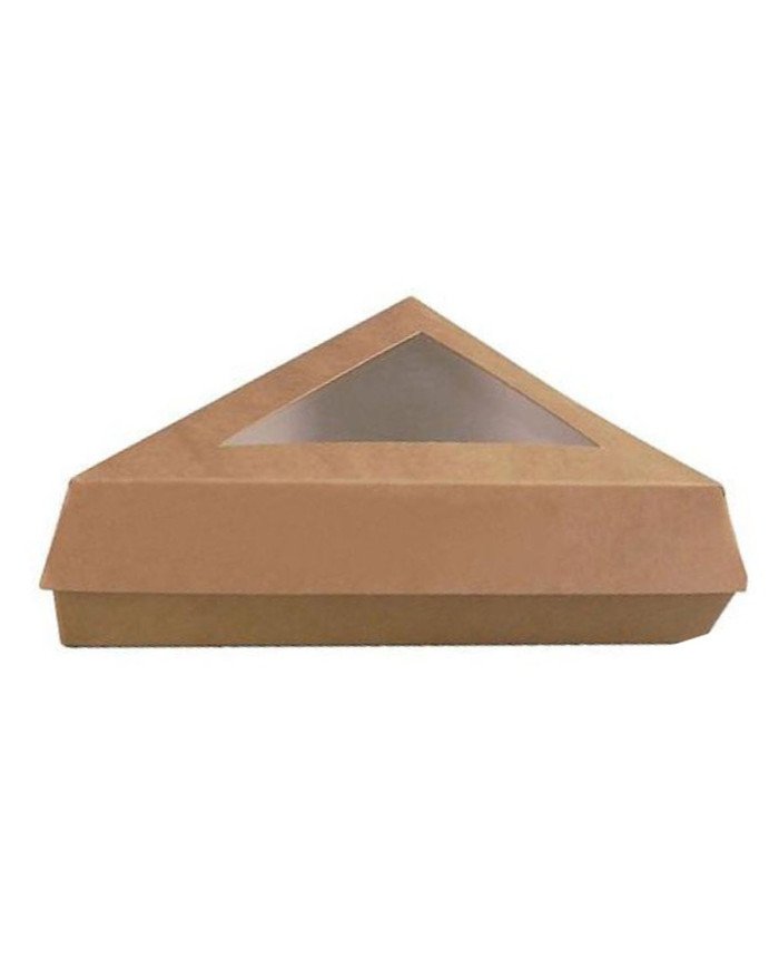 BOX KRAFT TRIANGULAR CARDBOARD PACK OF 50 L17 X W17 X H13CM